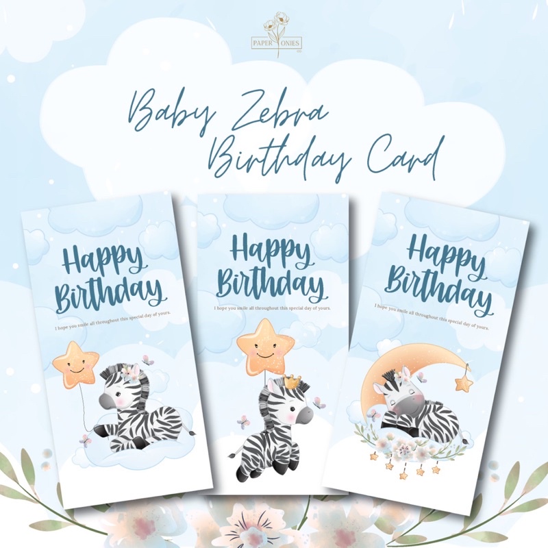 Jual Baby Zebra Birthday Angpao isi 6 pcs/ Angpao Birthday / Amplop ...