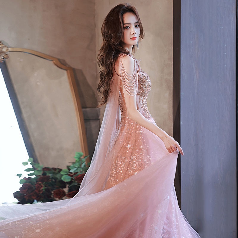 Jual Rok gaun malam perjamuan industri berat kelas atas rok panjang ...