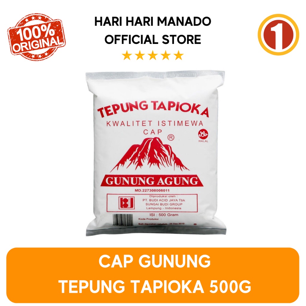 Jual CAP GUNUNG TEPUNG TAPIOKA 500G | Shopee Indonesia