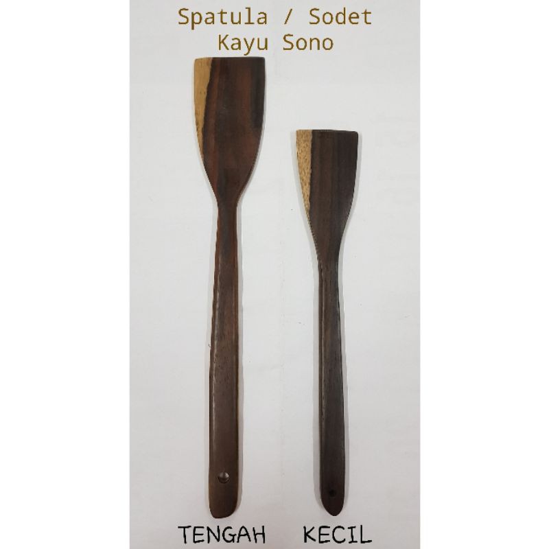 Jual Sodet Kayu Sono TENGAH 37cm / Sutil / Sendok / Spatula Kayu ...