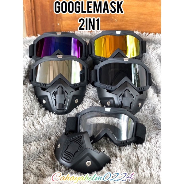 Jual GOOGLE MASK MURAH 2in1 | Shopee Indonesia