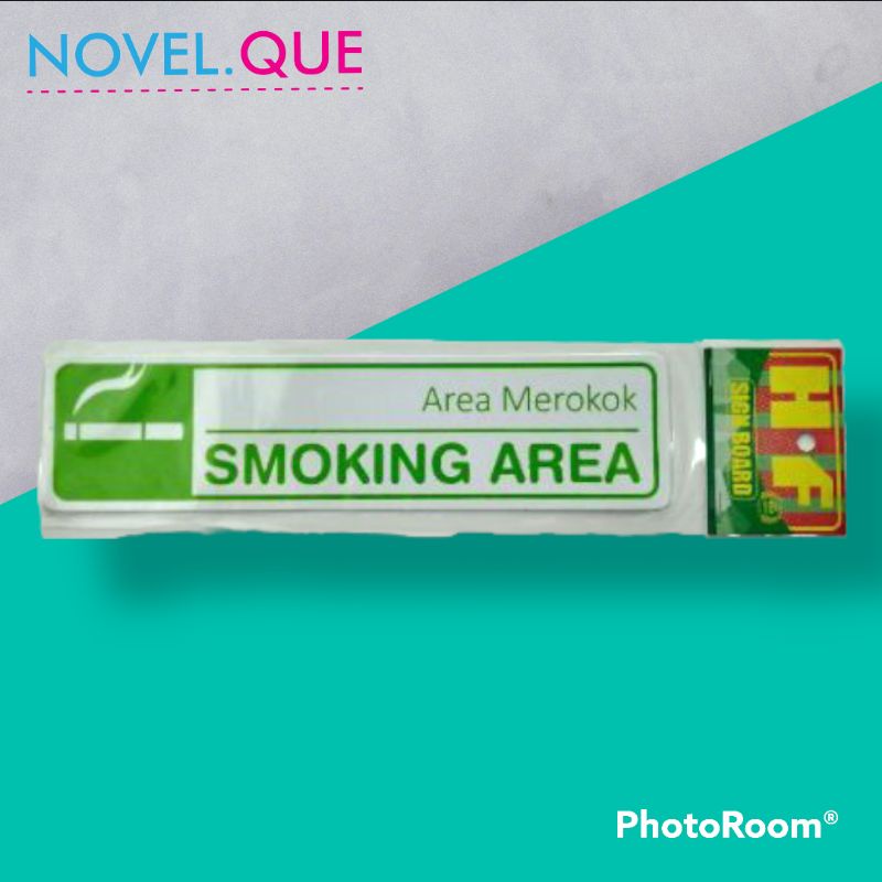 Jual Sign Sticker PVC - SMOKING AREA | Shopee Indonesia