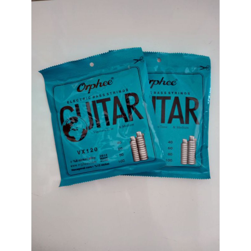 Jual senar gitar bass elektrik orphee VX120 string 4 senar | Shopee ...