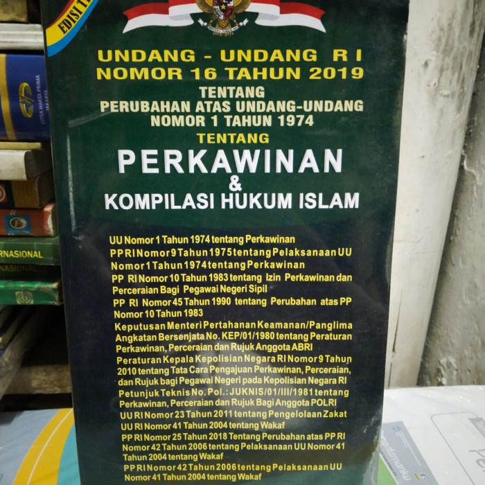 Jual Produk Terbaru Undang Undang Ri No 1 Thn 1974 Perkawinan Dan Kompilasi Hukum Islam | Shopee ...