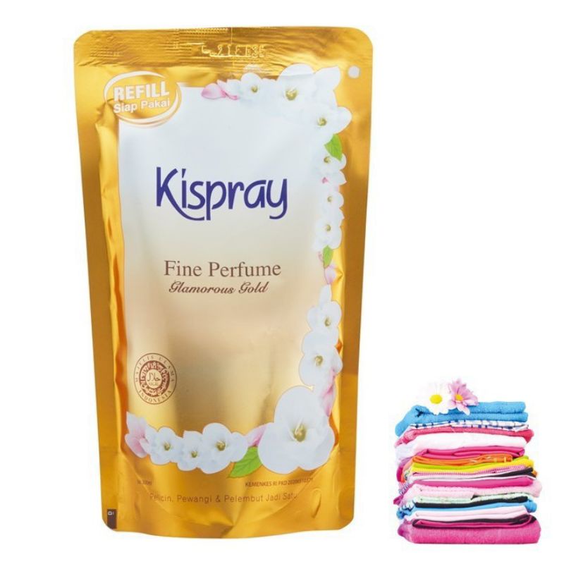 Jual kispray gold fine perfume glamorous gold 300 ml pewangi dan ...