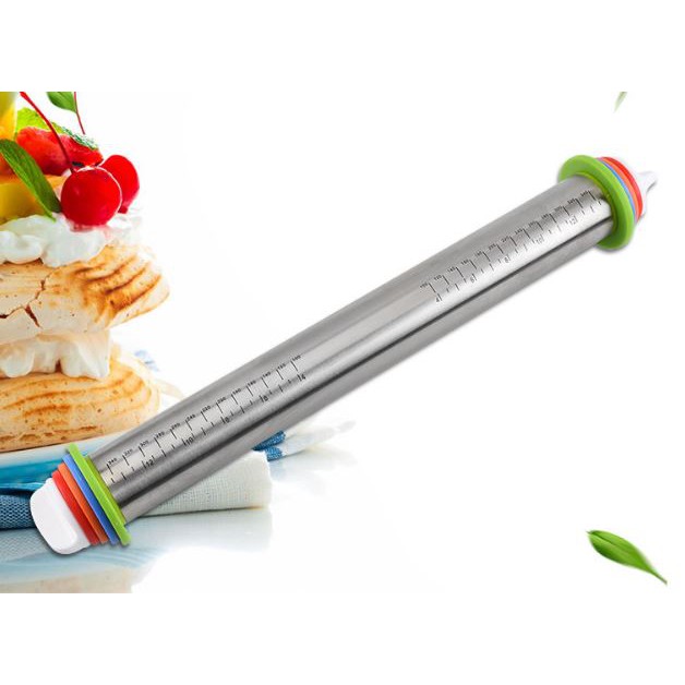 Jual Rolling pin Stainless Penggilas Penggling Adonan Kue adjustable ...