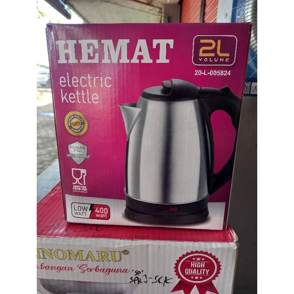 Jual KETTLE ELECTRIC 2 LITER 400 W ( LOW WATT ). | Shopee Indonesia