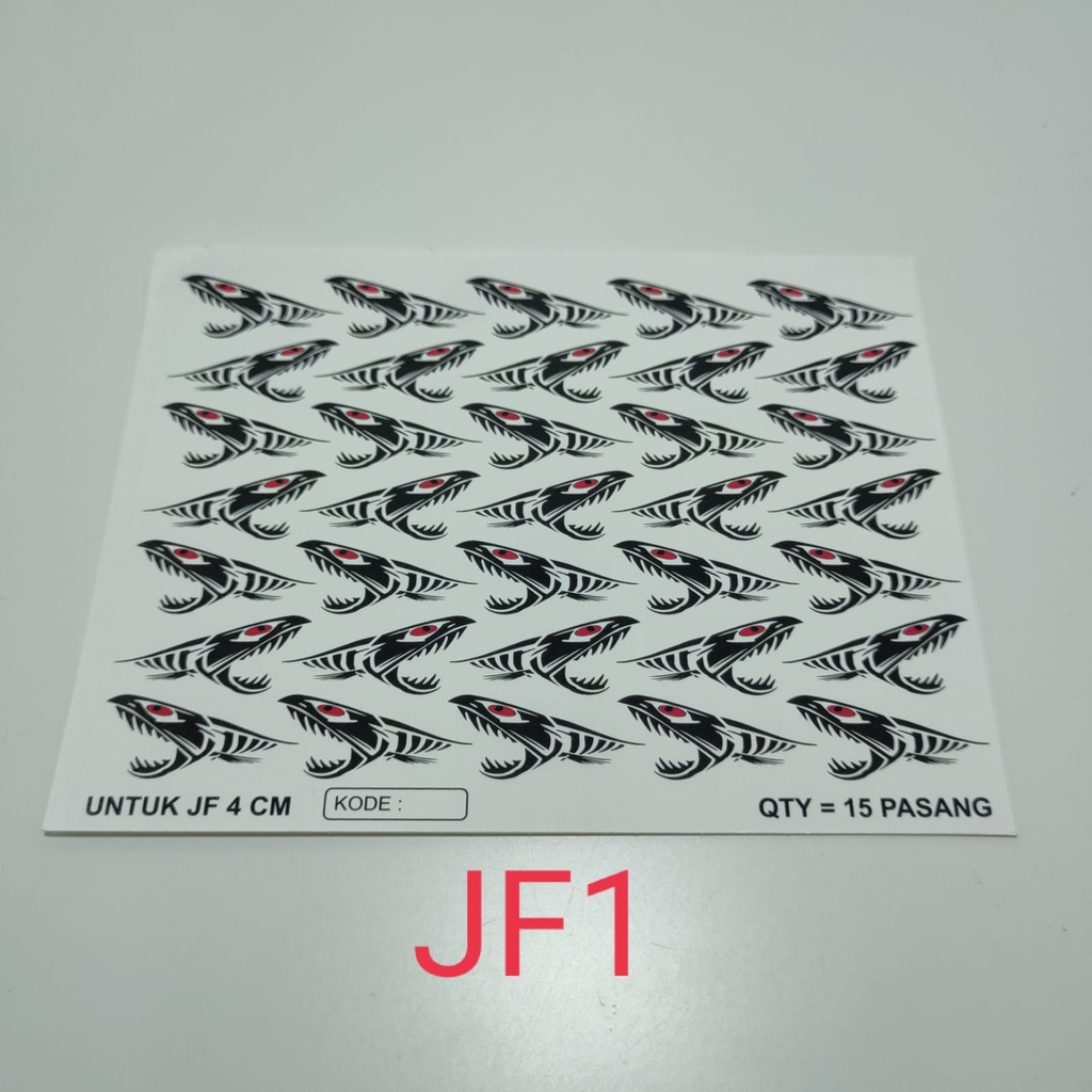 Jual Sticker Umpan Tiruan Water Decal Slide Jump Frog Stiker Air JF ...