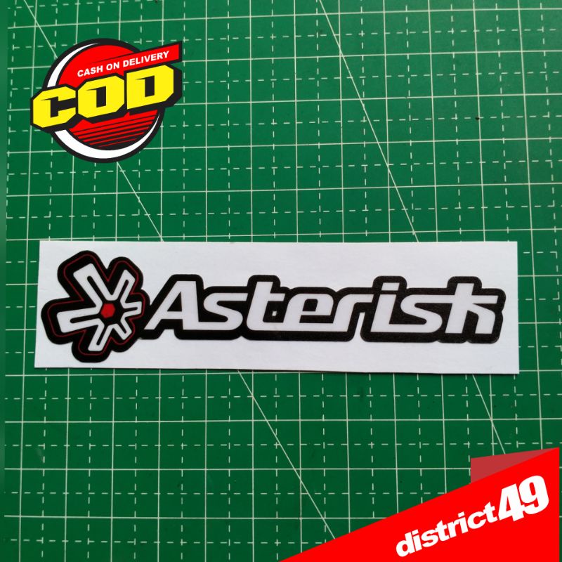 Jual Stiker Print and Cut - Sticker Printing Laminasi tahan air - Sticker ASTERISK - Stiker ...