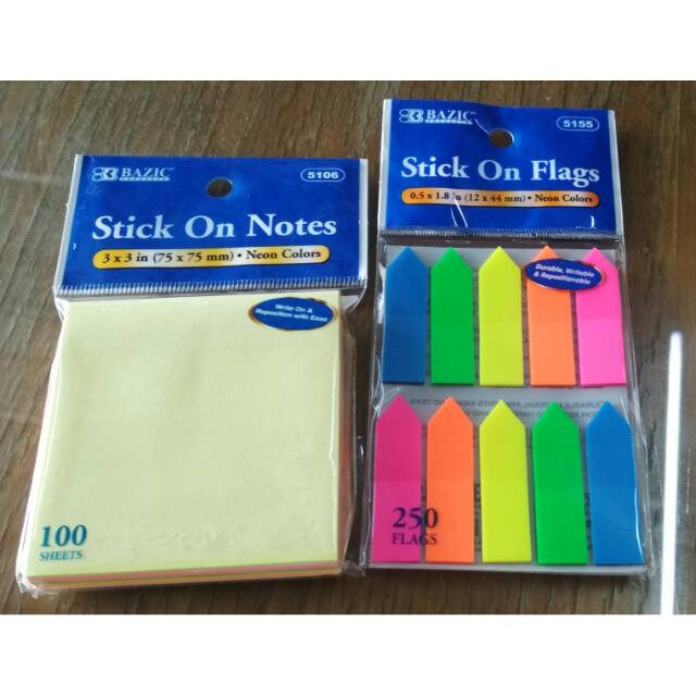 Jual Paket!! Stick notes + Stick Flags | Shopee Indonesia