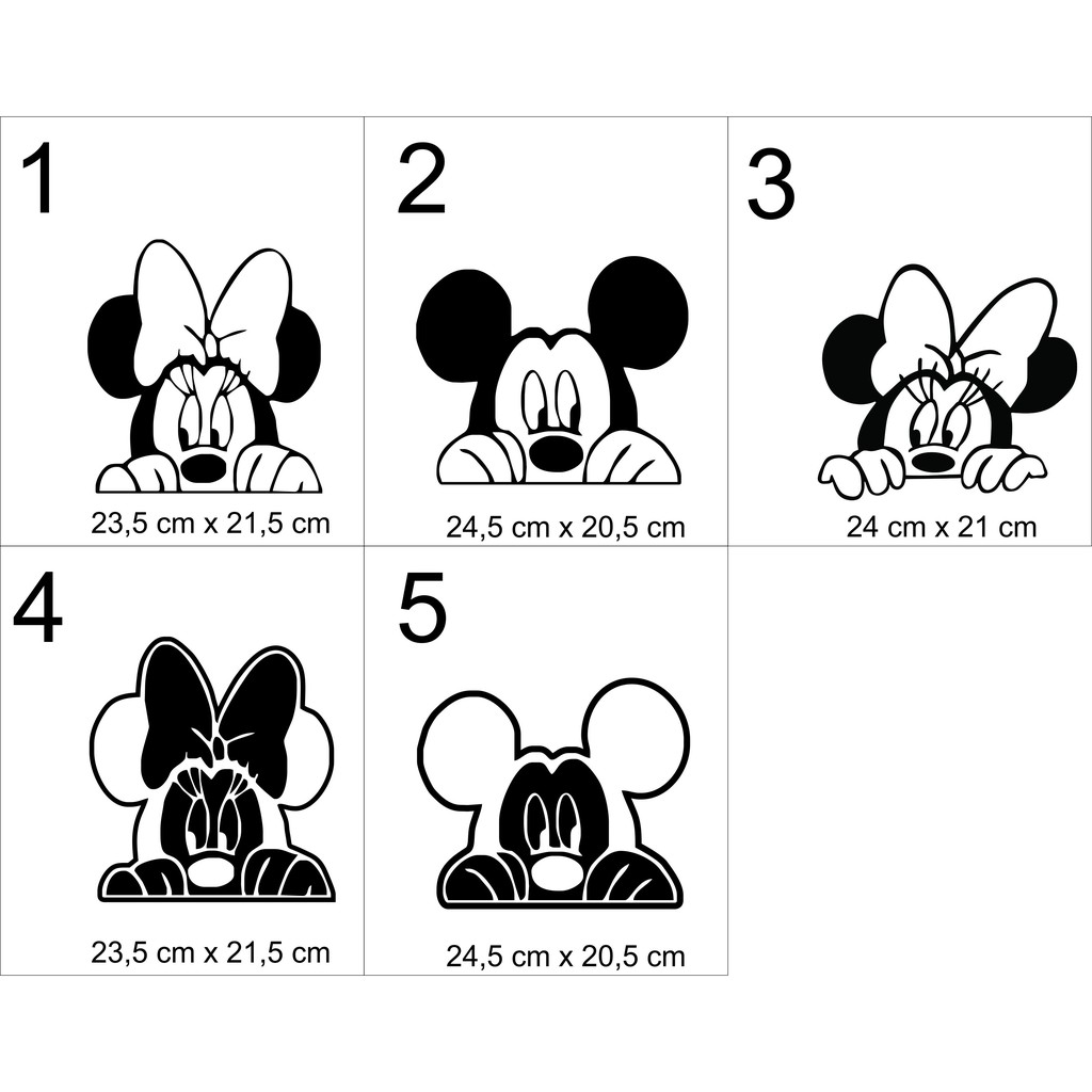 Jual stiker cutting mobil mickey mouse | Shopee Indonesia