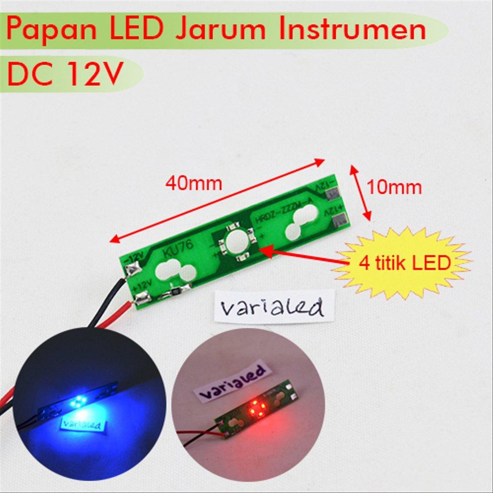 Jual Papan LED Jarum Panel Speedometer BIRU DC 12V 4 Titik Indiglow ...