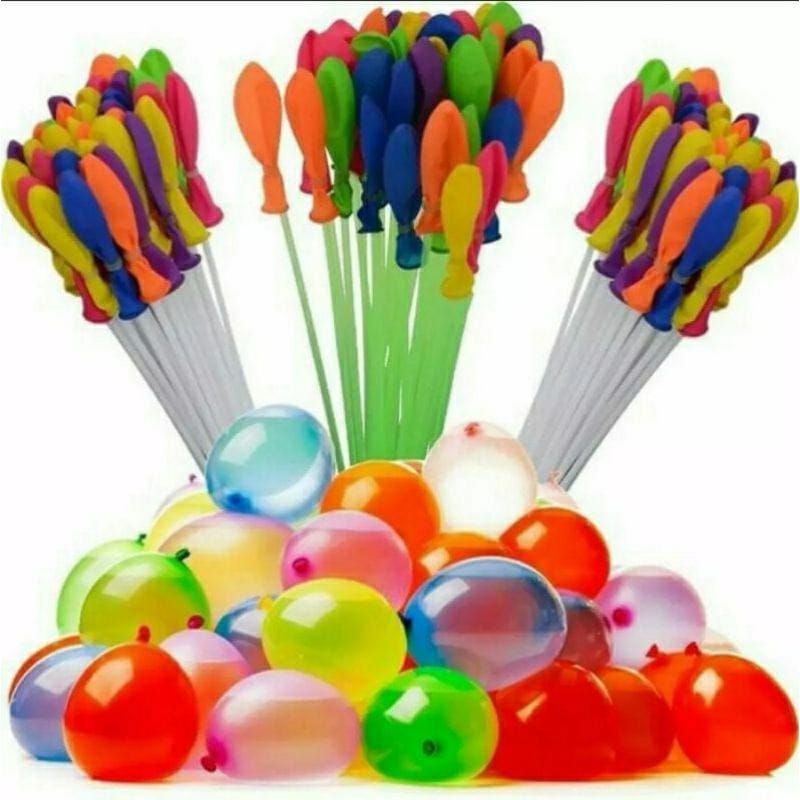 Jual Balon Perang Isi 3 Ikat /Balon Air Isi 111 Pcs / Water Balloon Isi ...