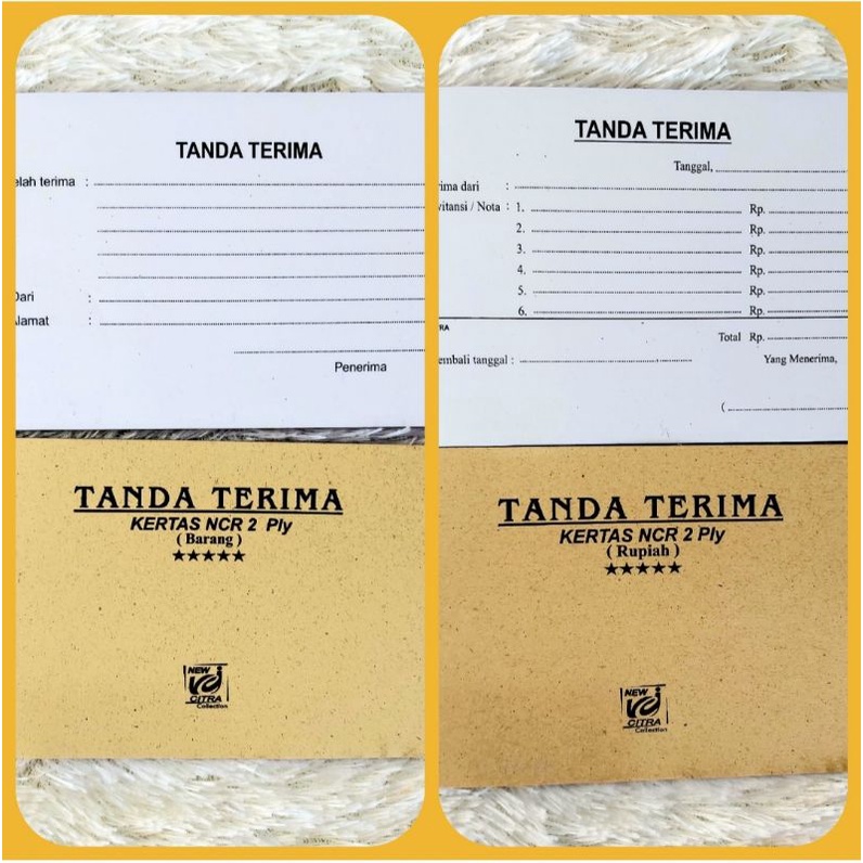Jual Nota Tanda Terima Barang/Tanda Terima Rupiah Ncr Rgkp2/2ply ...