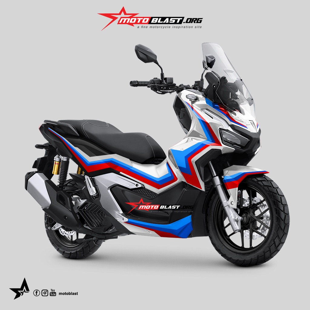 Jual Decal Stiker Full Body Honda ADV 160 Tricolor Motoblast | Shopee ...