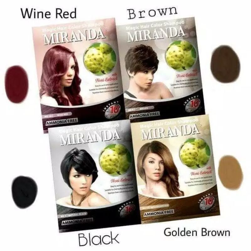Jual [ COSMO ] Miranda Hair Magic Color Shampoo | Shopee Indonesia