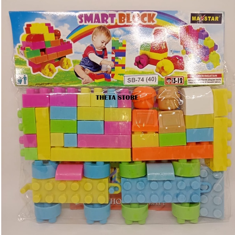 Jual MAINAN BLOK SMART ANAK SB 40 MAINAN EDUKASI ANAK ANAK MAINAN SUSUN ...