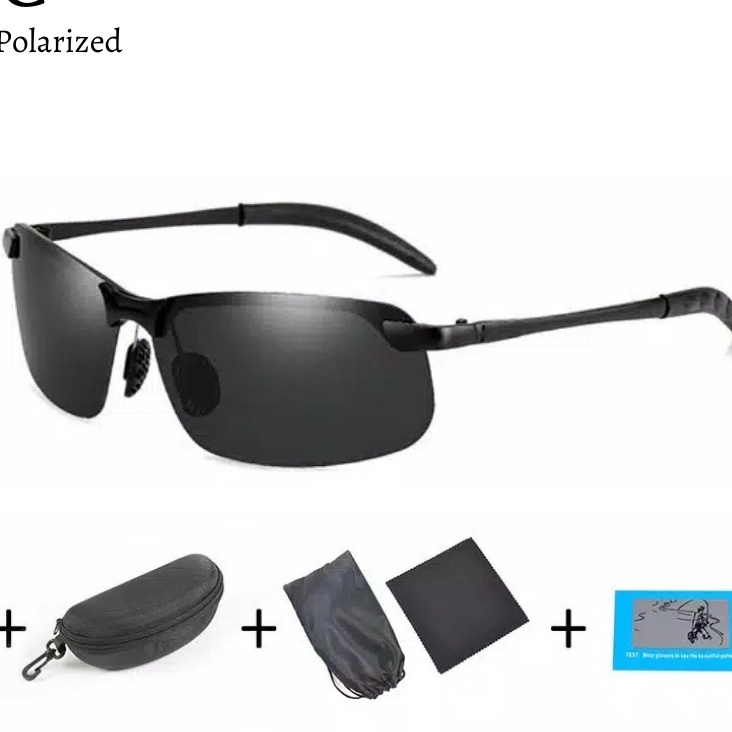 Jual CL Kacamata Hitam Polarized Glasses Siang Dan Malam Anti Silau UV400 | Shopee Indonesia