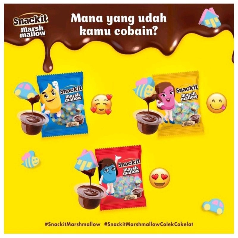 Jual Snackit Marshmallow Coklat Dip (10bks) | Shopee Indonesia