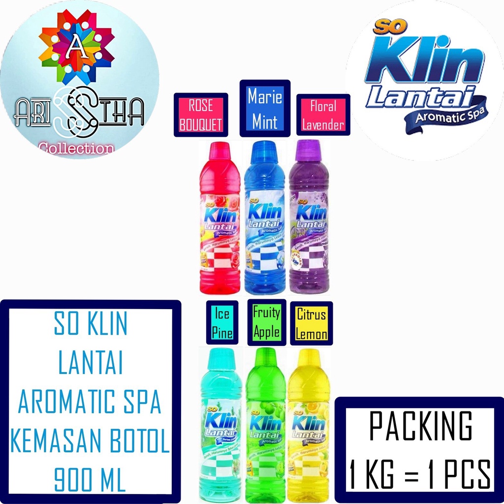 Jual So Klin Pembersih Lantai Kemasan Botol 900 ML | Shopee Indonesia