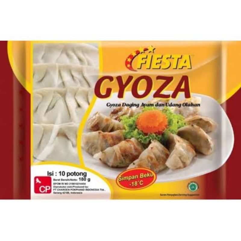 Jual fiesta gyoza dumpling ayam udang olahan 180 gr | Shopee Indonesia