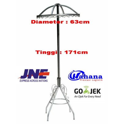 Jual (BEST SELLER) Jemuran Bulat Gantung Allumunium Minimalis | Shopee ...