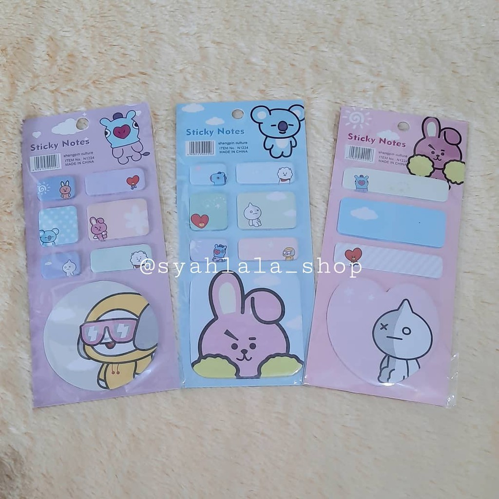 Jual STICKY NOTE BT21 BESAR | Shopee Indonesia