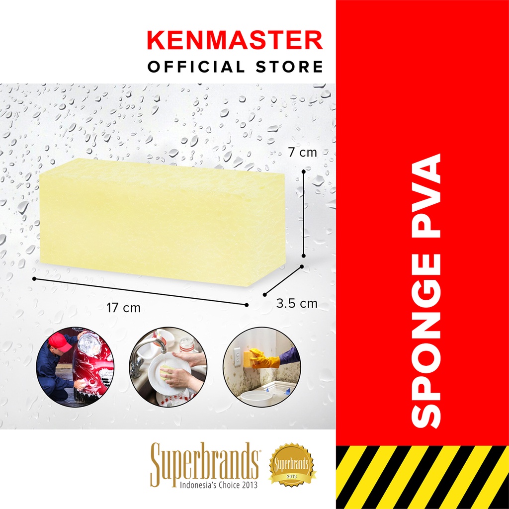 Jual Kenmaster Busa Sponge CL 100 A PVA - Kuning - Busa Serbaguna ...