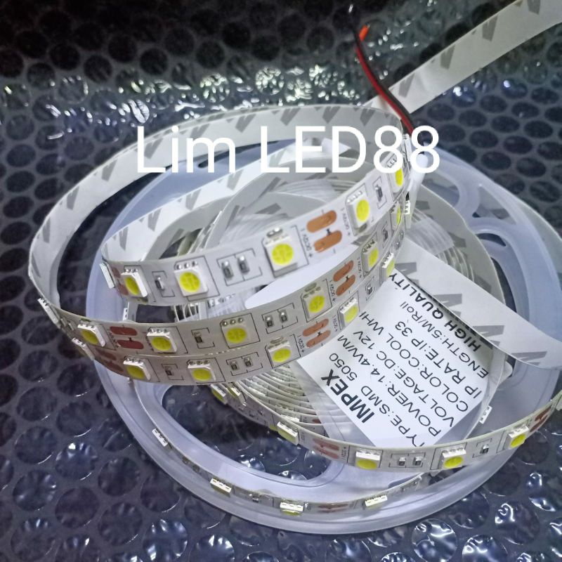 Jual led strip mata besar type 5050 DC 12V | Shopee Indonesia