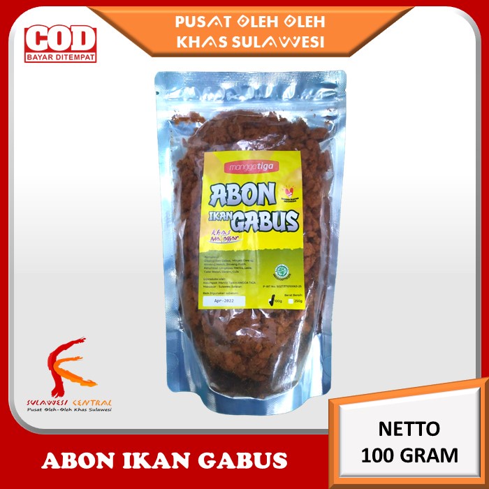 Jual Abon Ikan Gabus Manggatiga Khas Sulawesi 100 gram | Shopee Indonesia
