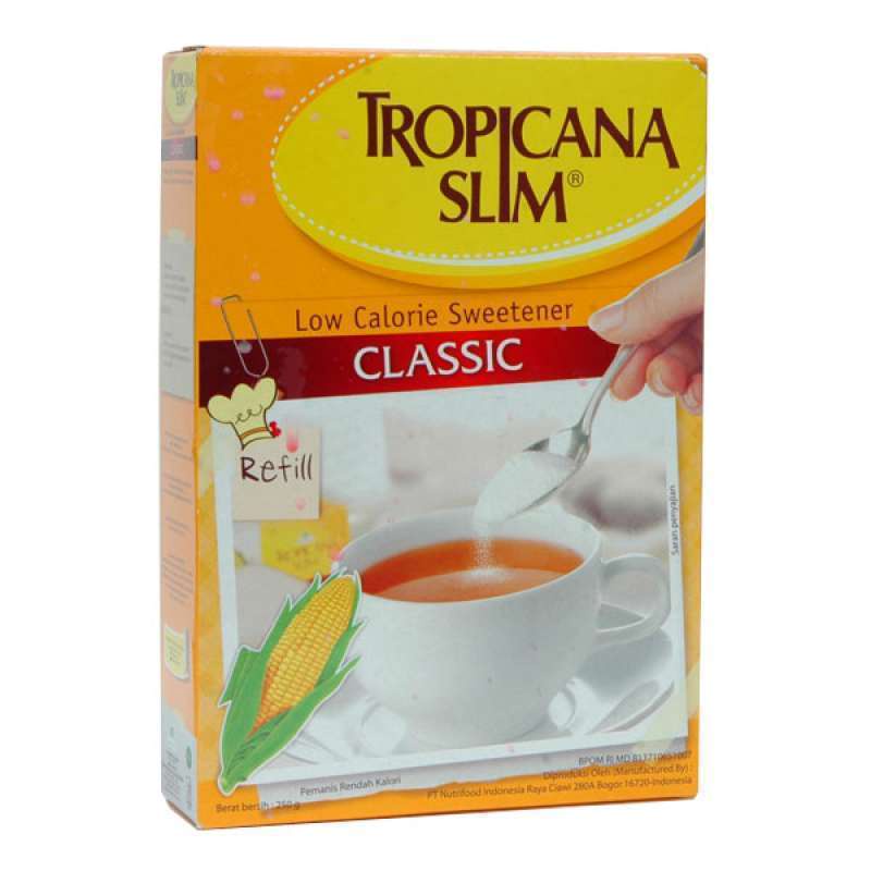Jual Tropicana Slim Sweetener Classic Low Calori BOX 250 gr Kemasan ...