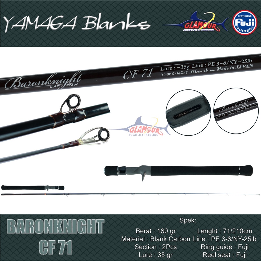 Jual STICK PANCING YAMAGA BLANKS BARONKNIGHT CF 71 / YAMAGA BLANKS ...