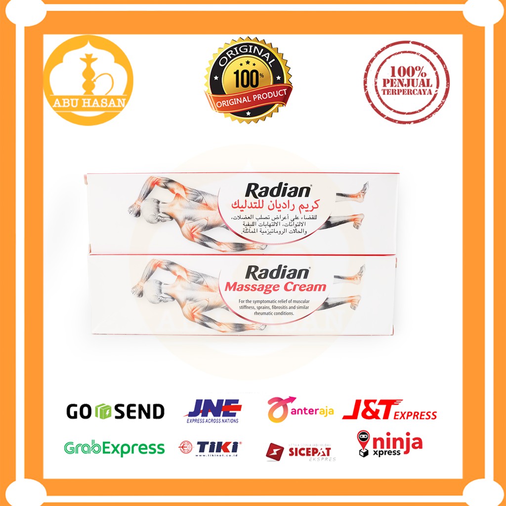 Jual Massage Cream Radian Original Saudi 100Gr Minyak Pijat Radian ...
