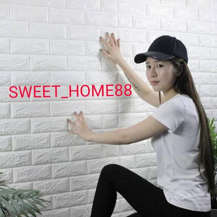 Jual ALL GROSIR WALLPAPER DINDING 3D BRICK FOAM WALLPAPER BATU BATA ...