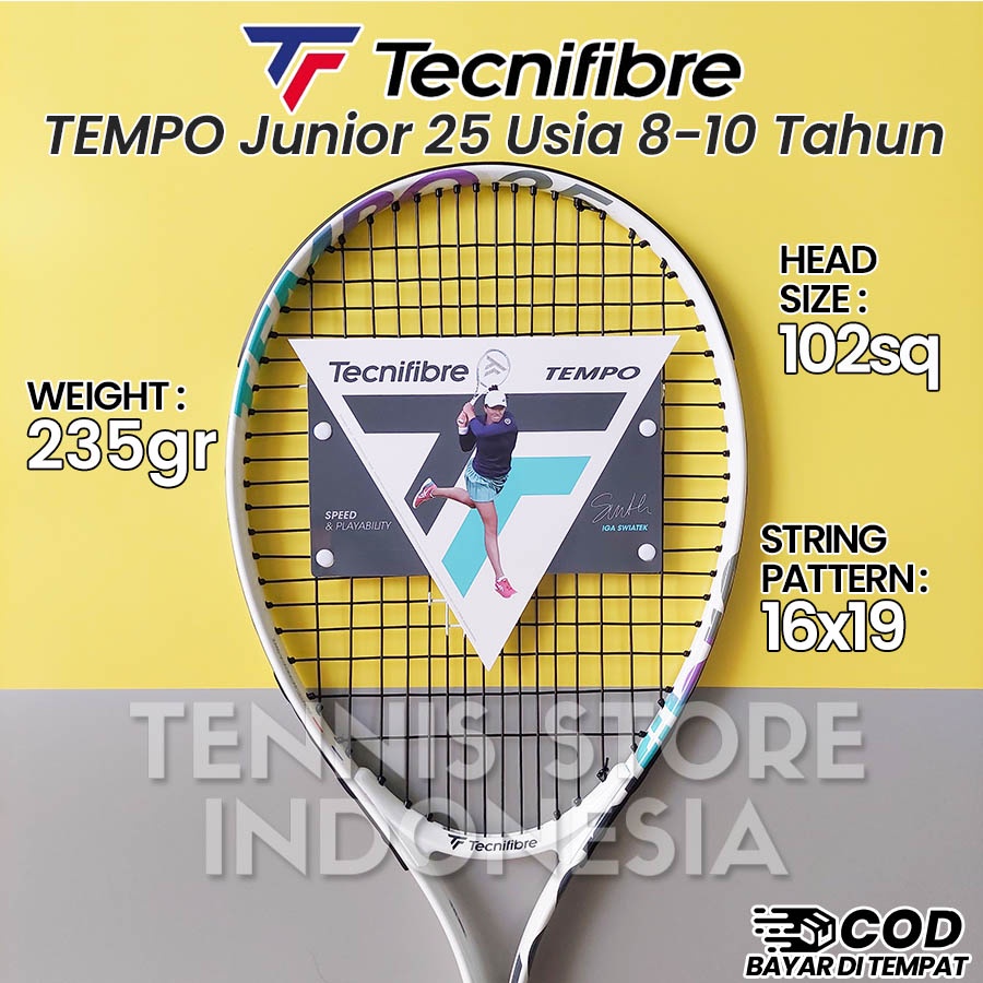 Jual Raket Tenis Anak Tecnifibre TEMPO Junior 25 / Usia 8 9 10 Tahun ...