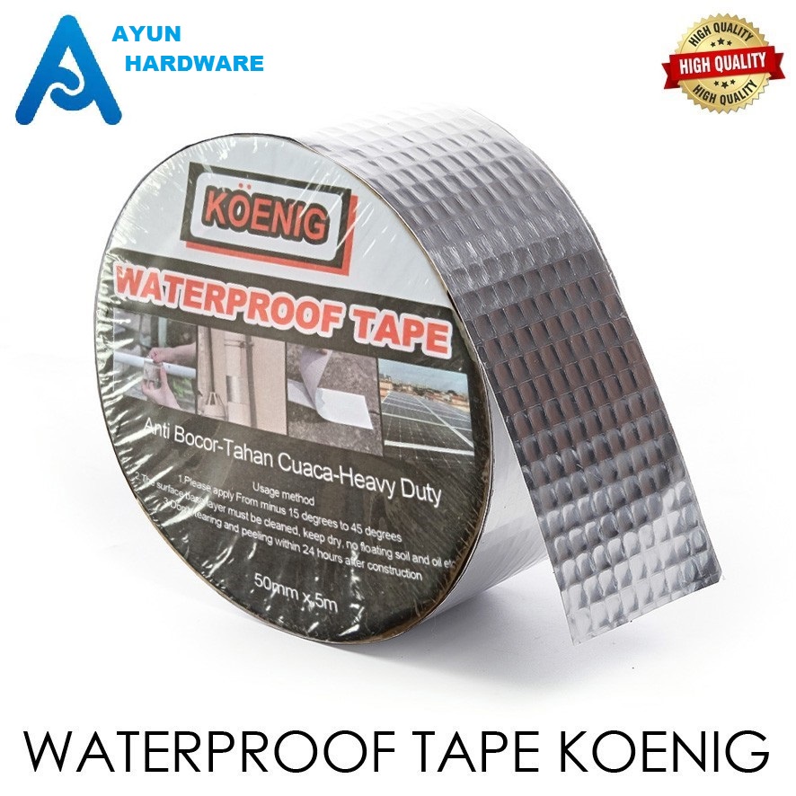 Jual Lakban Waterproof Isolasi Anti Bocor Lem Seng Alumunium Foil ...