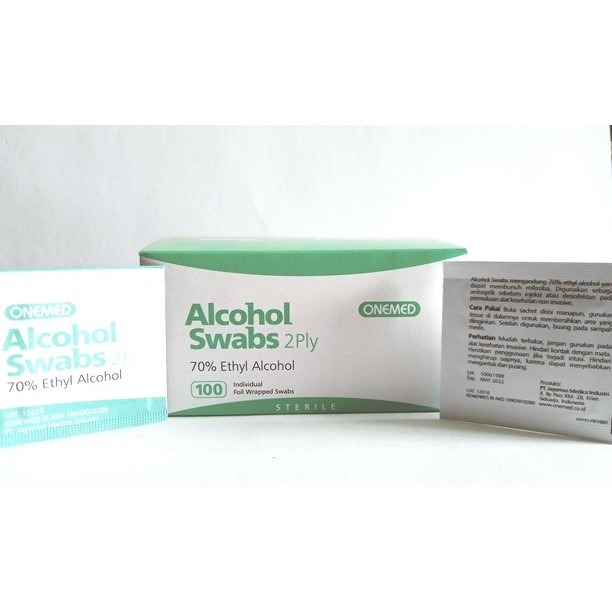 Jual alkohol swab 70% ethyl alcohol tissue medis | Shopee Indonesia