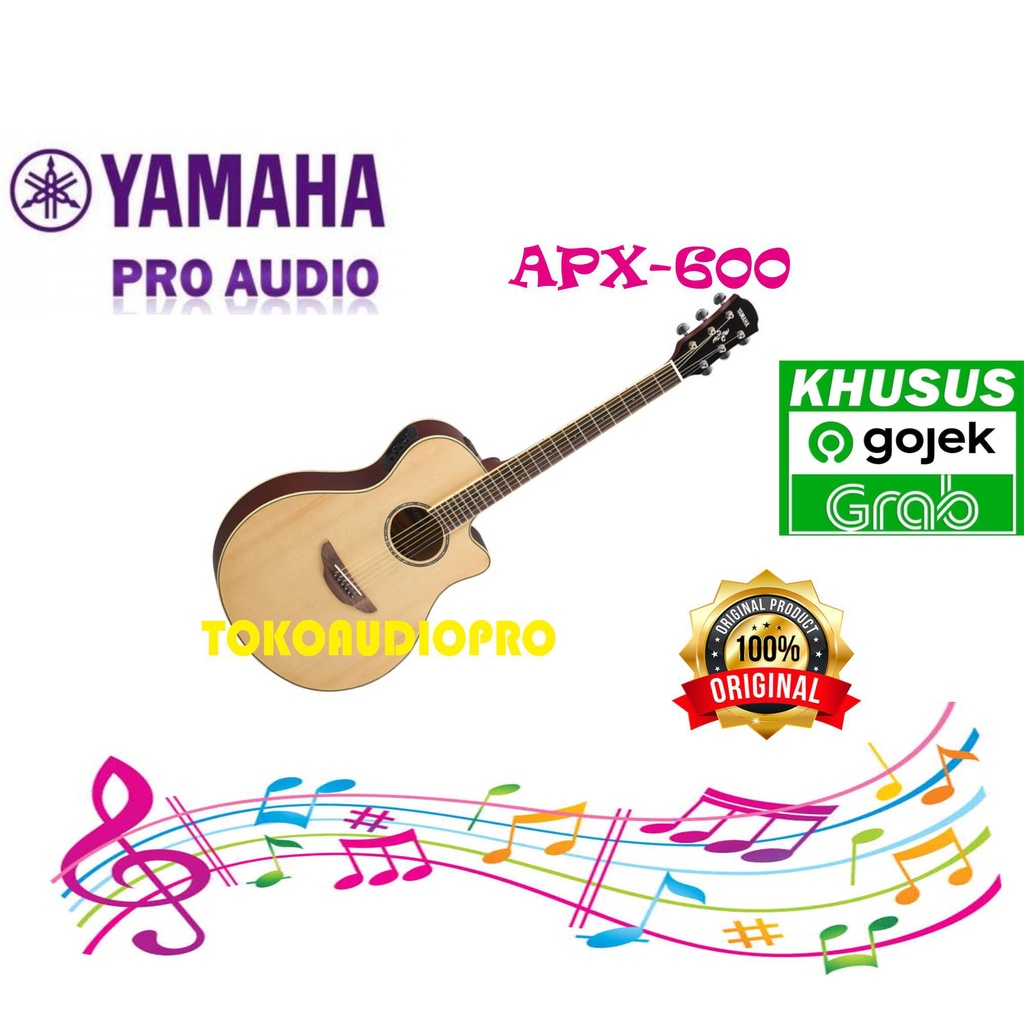 Jual Yamaha APX 600 Gitar Akustik Elektrik Original | Shopee Indonesia