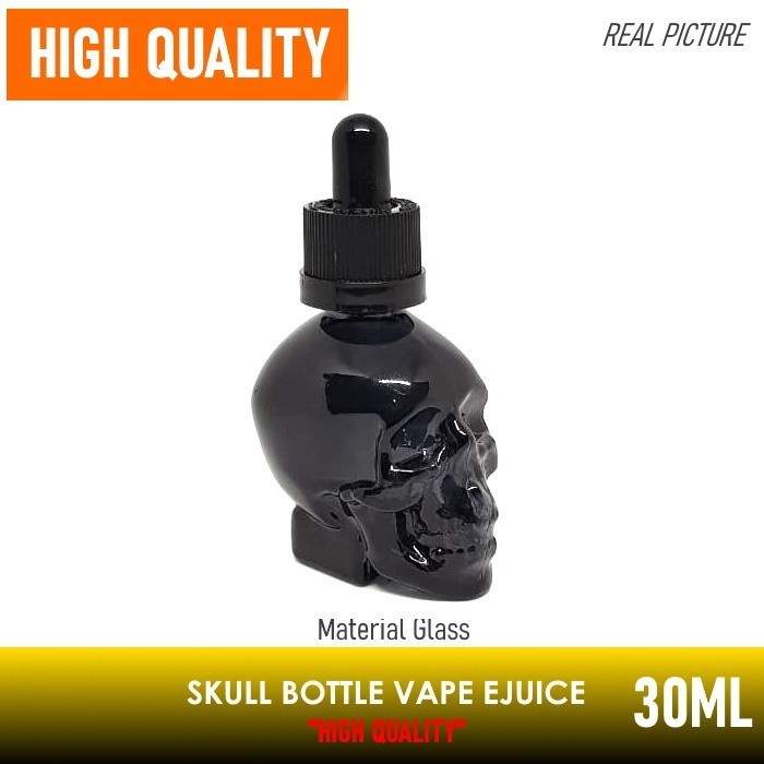 Jual BOTOL LIQUID PIPET KACA 30ML MODEL TENGKORAK | Shopee Indonesia