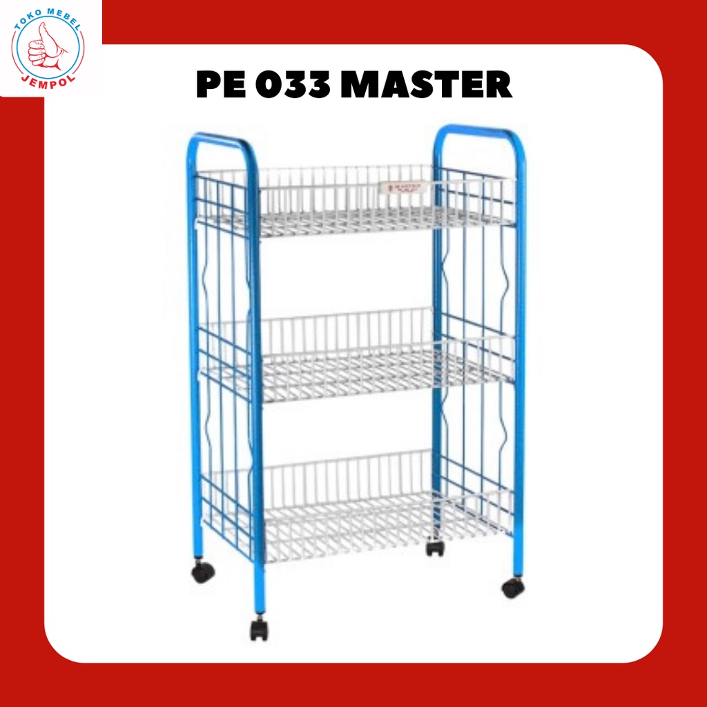 Jual Rak Salon PE 033 MASTER/Rak Troli Kamar Mandi/Rak Kamar Tidur/Rak Penyimpanan/Trolley Salon ...
