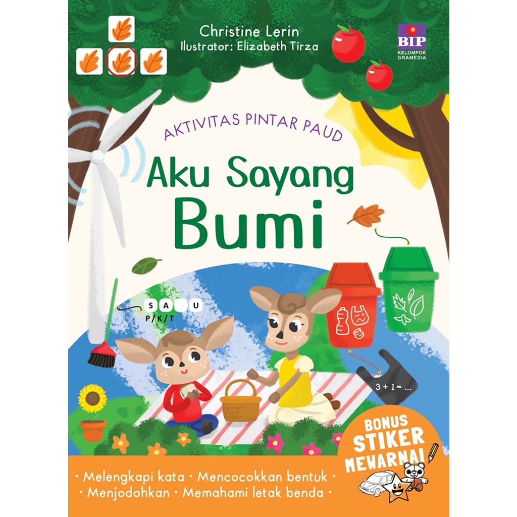 Jual Gramedia Bali - AKTIVITAS PINTAR PAUD : AKU SAYANG BUMI (BONUS ...