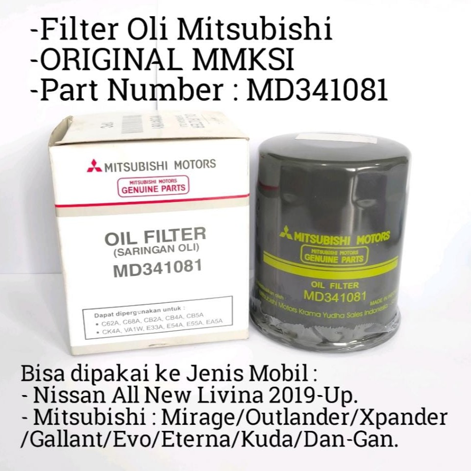 Jual Oil Filter Oli Mitsubishi Expander Xpander MD341081 Original MMKSI ...
