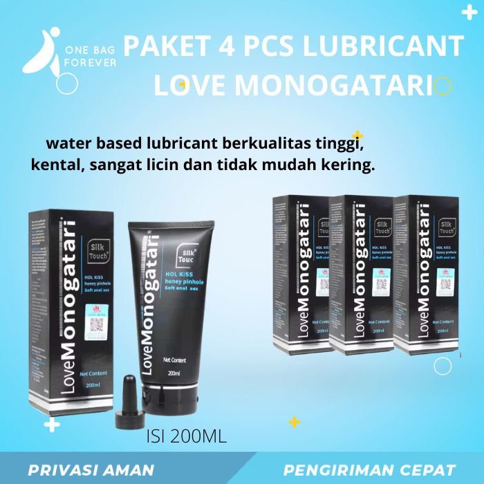 Jual PAKET 4 PCS Lubricant Pelumas Love Monogatari Premium Gel Original Made in Japan | Shopee ...