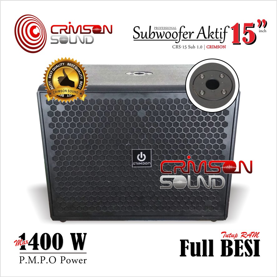 Jual SUBWOOFER AKTIF 15 Inch Crimson CRS-15 Sub1.0 PROFESSIONAL ...