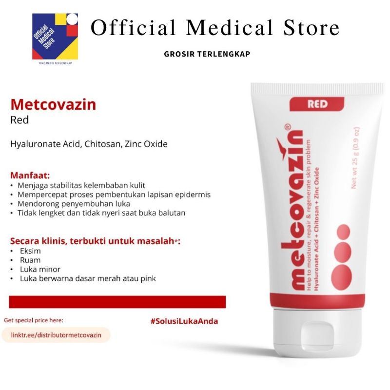 Jual Salep luka metcovazin red 25 gr / salep penyembuhan luka | Shopee ...