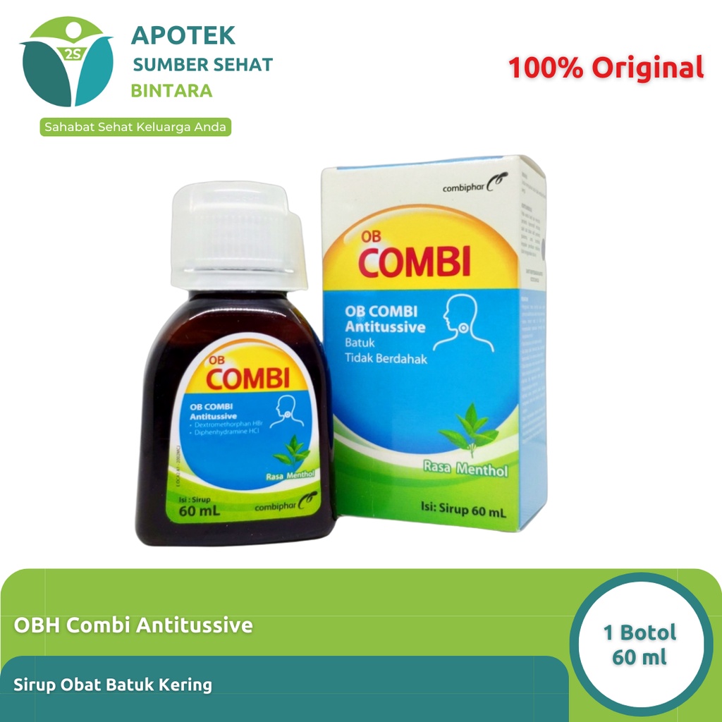 Jual OB Combi Antitusive Obat Batuk Kering 60 ml | Shopee Indonesia