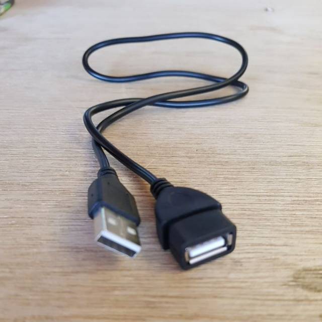 Jual KABLE USB - KABEL USB UNTUK TAS MALE FEMALE 60 CM / PERPANJANGAN ...