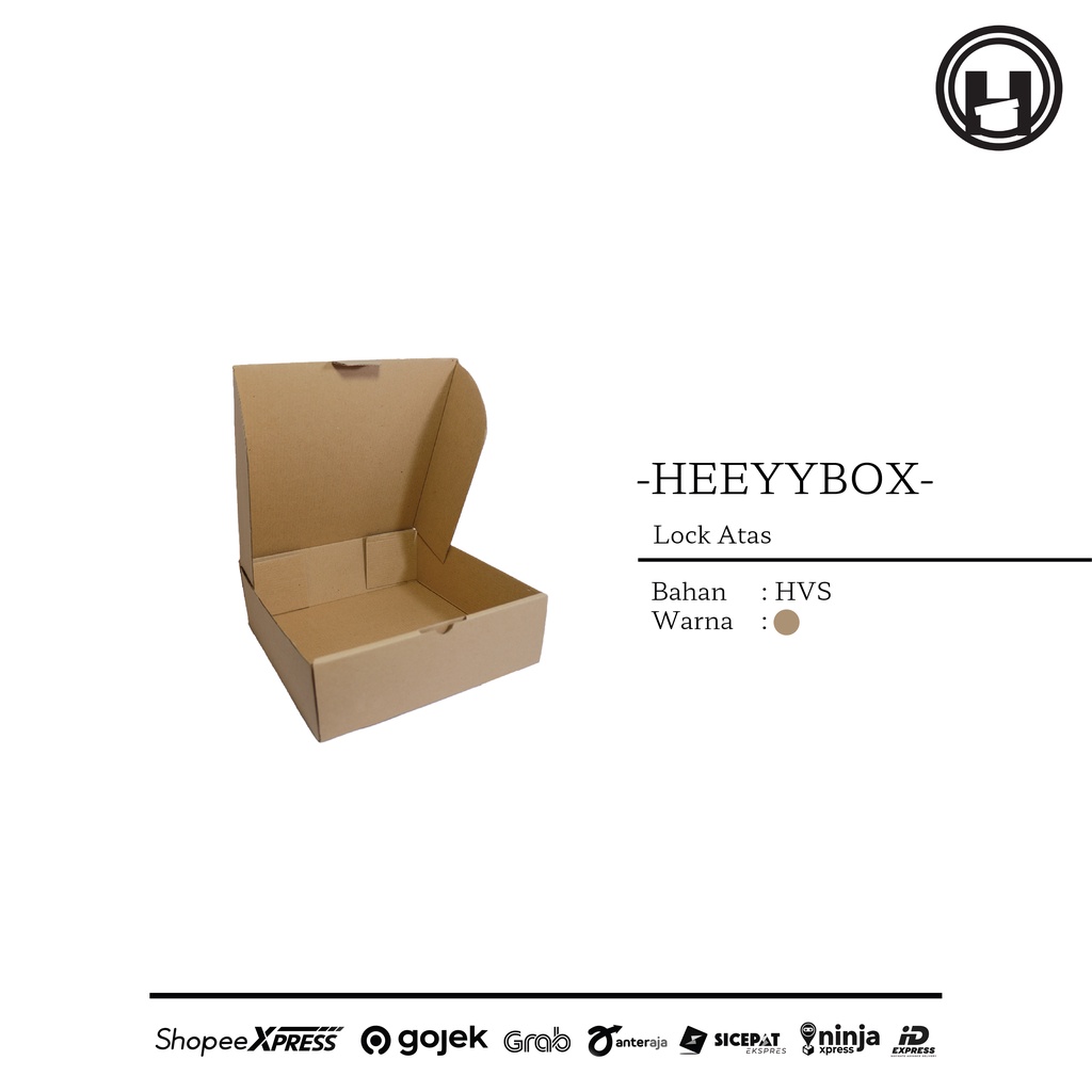 Jual HEEYYBOX | MEDIUM SIZE - Corrugated Box Model Lock Atas / Kotak ...