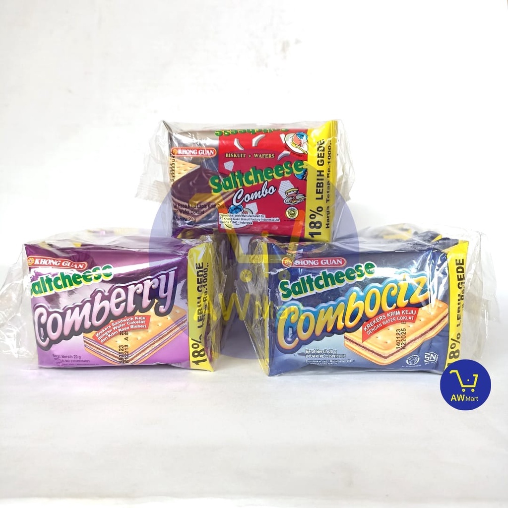 Jual KHONG GUAN SALTCHEESE COMBO RENCENG 10'S X 20GRAM - ALL VARIAN ...