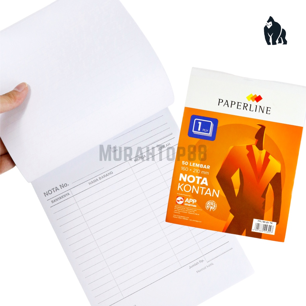 Jual Buku Nota Kontan 1 Ply Paperline / Bon Besar Rangkap 1 [PER PCS ...